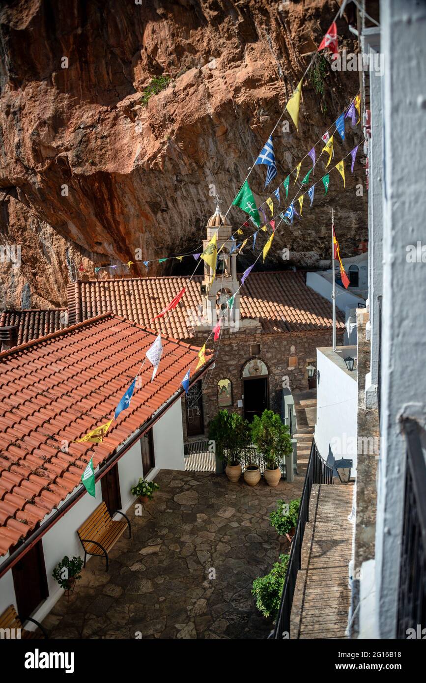 Kosmas, Greece. The Monastery of Panagia Elona in the Parnon Mountains ...