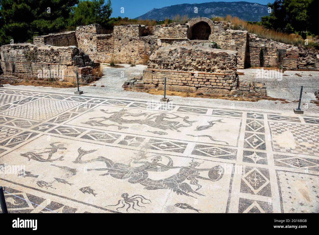 Eleusis, Isthmia, Corinth, Greece, Roman Baths in Isthmi, amazing ...