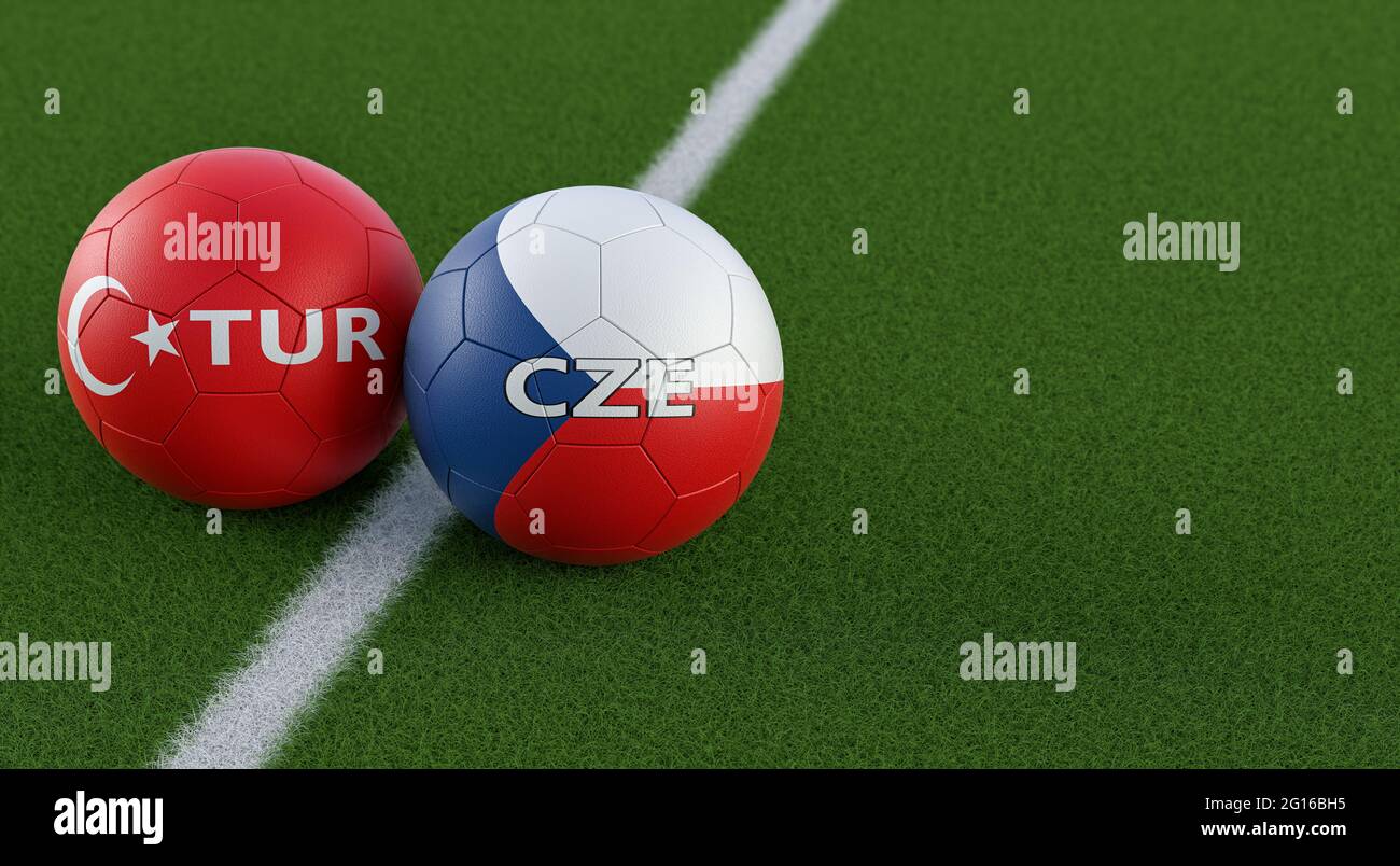 Turkey vs. Czech Republic Soccer Match - Leather balls in Turkey and ...