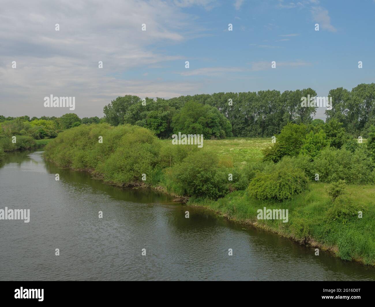 the river lippe in germany Stock Photo - Alamy