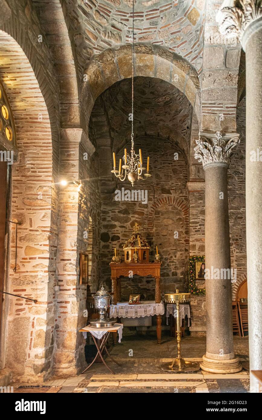 The byzantine monastery of Hosios Loukas (Holy Lucas) in Greece Stock ...