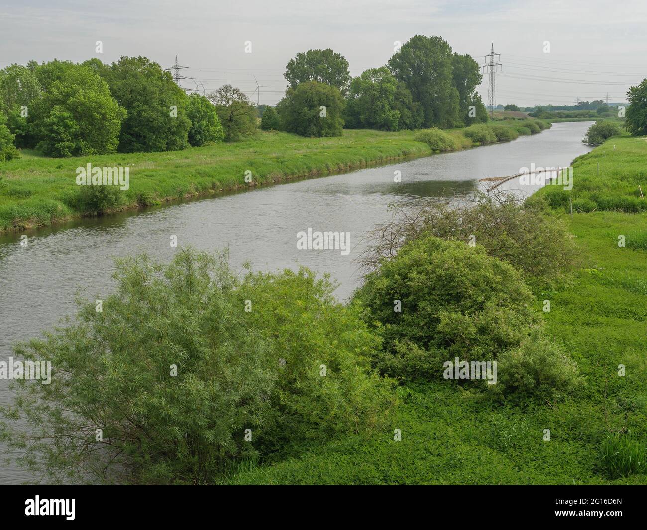 the river lippe in germany Stock Photo - Alamy