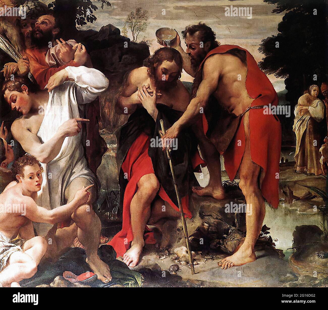 Annibale Carracci - Baptism Christ 1584 Stock Photo - Alamy