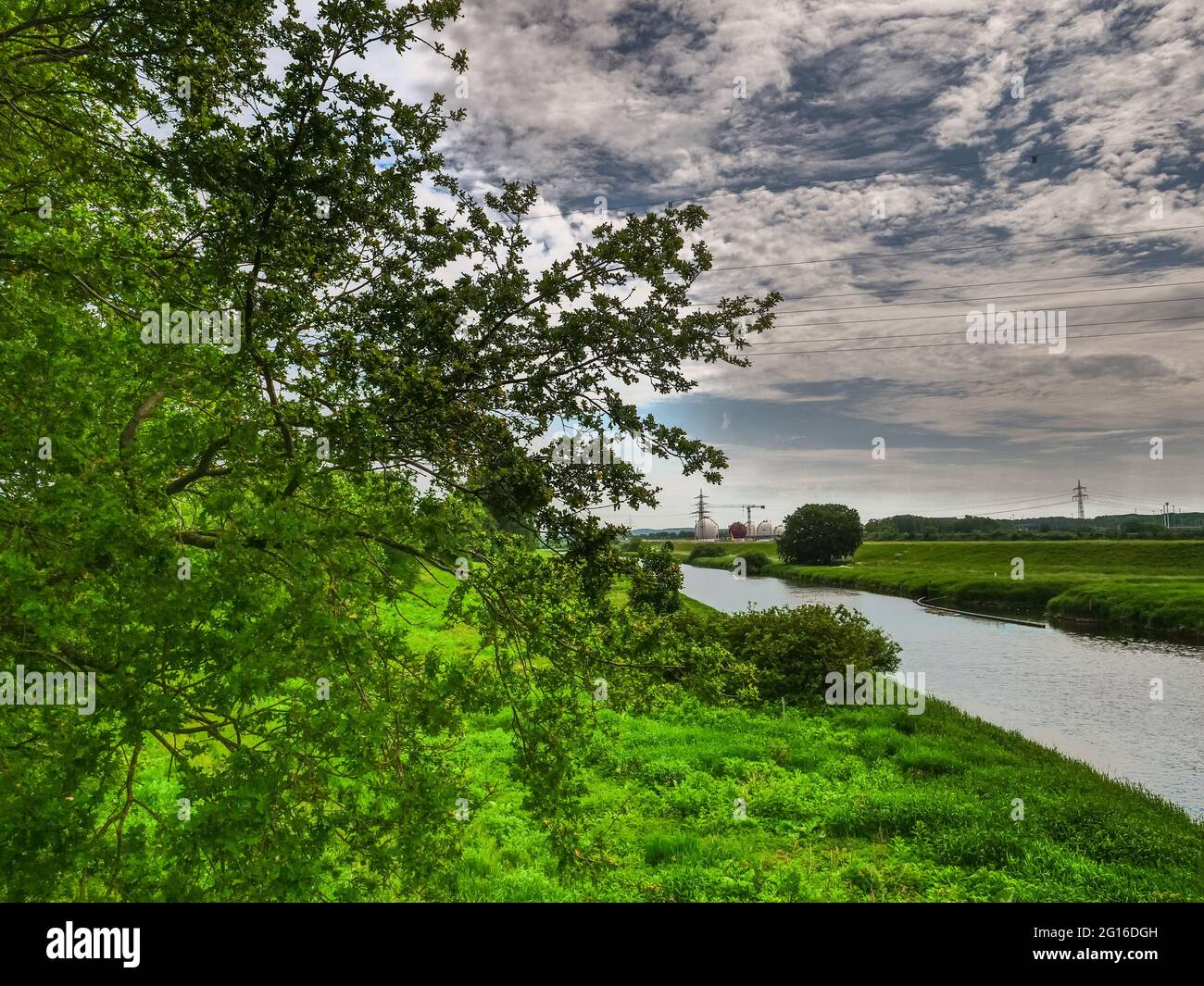 the river lippe in germany Stock Photo - Alamy