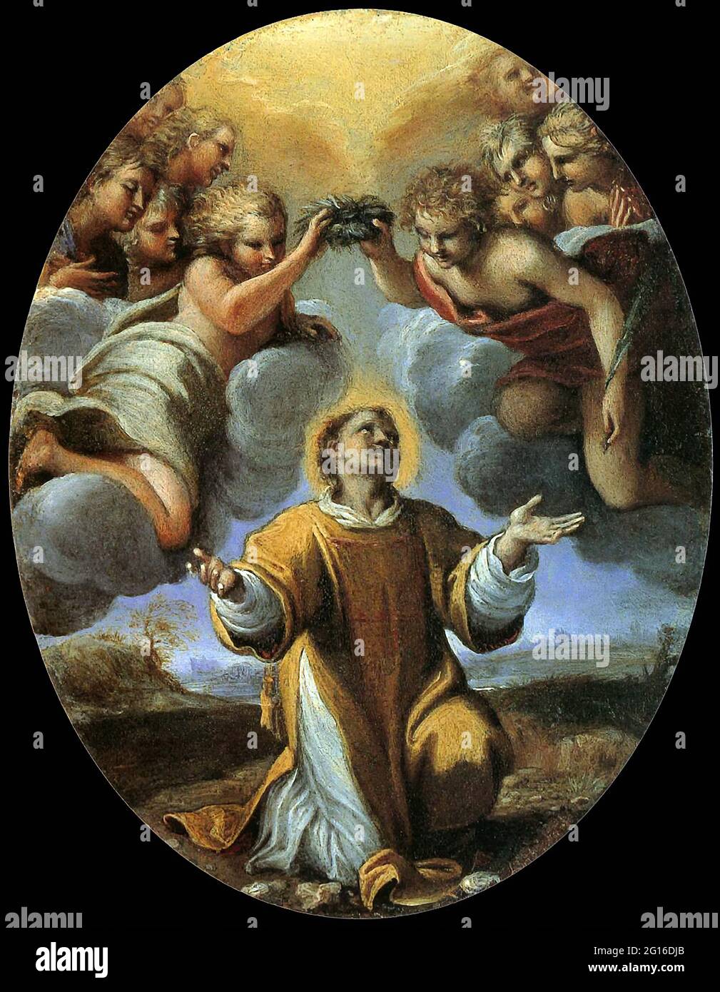 Annibale Carracci - Coronation of Saint Stephen Stock Photo - Alamy