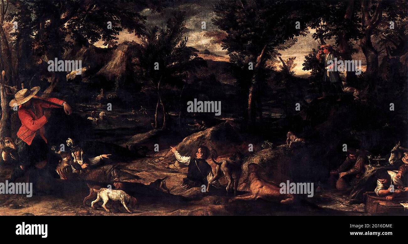 Annibale Carracci - Hunting Stock Photo - Alamy