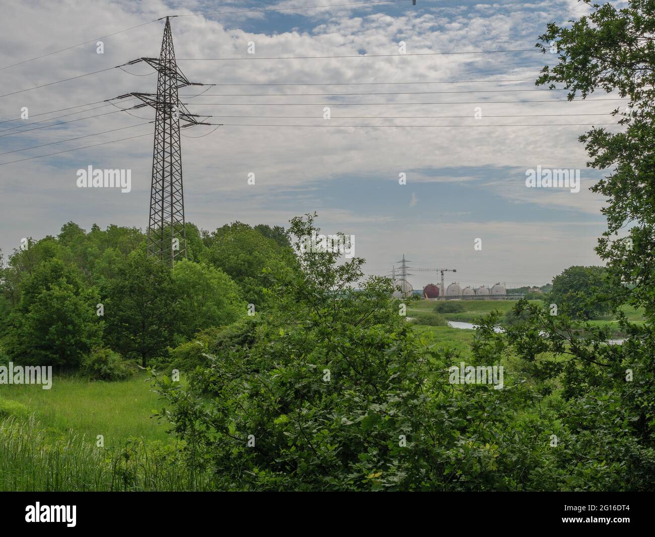 the river lippe in germany Stock Photo - Alamy