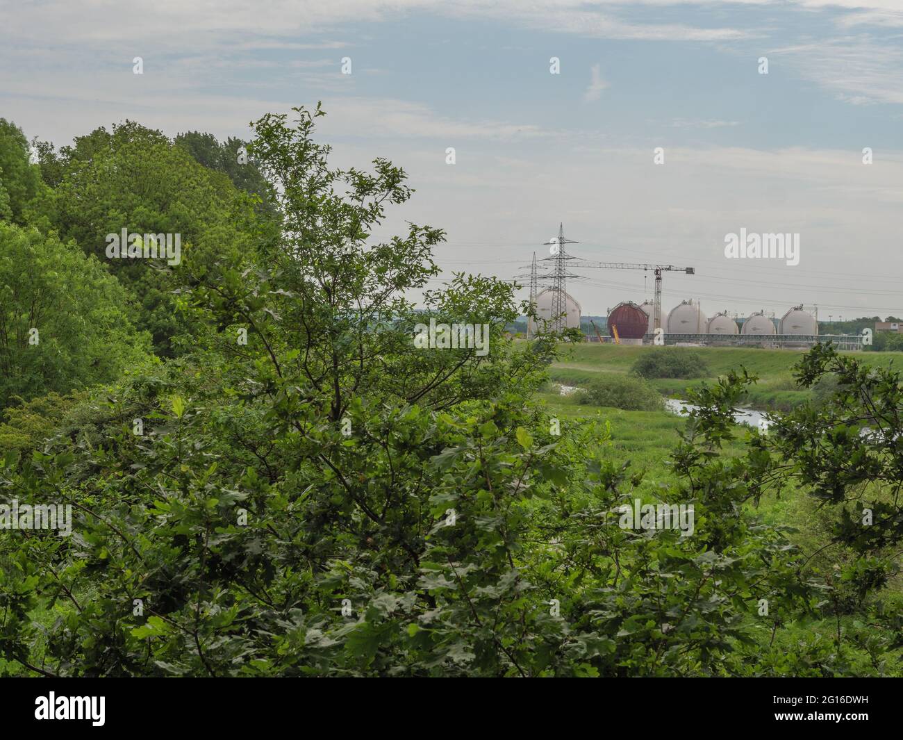 the river lippe in germany Stock Photo - Alamy
