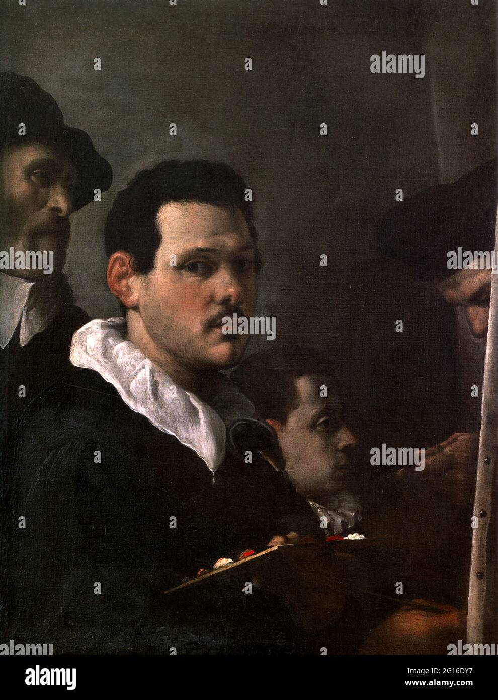Annibale Carracci - Self Portrait with Other Figures Stock Photo - Alamy