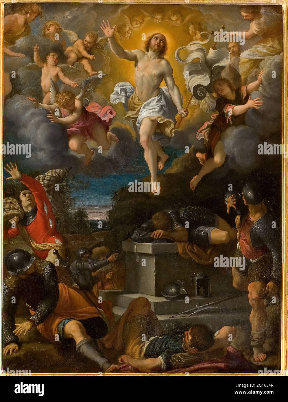 Annibale Carracci - the Resurrection of Christ Stock Photo - Alamy