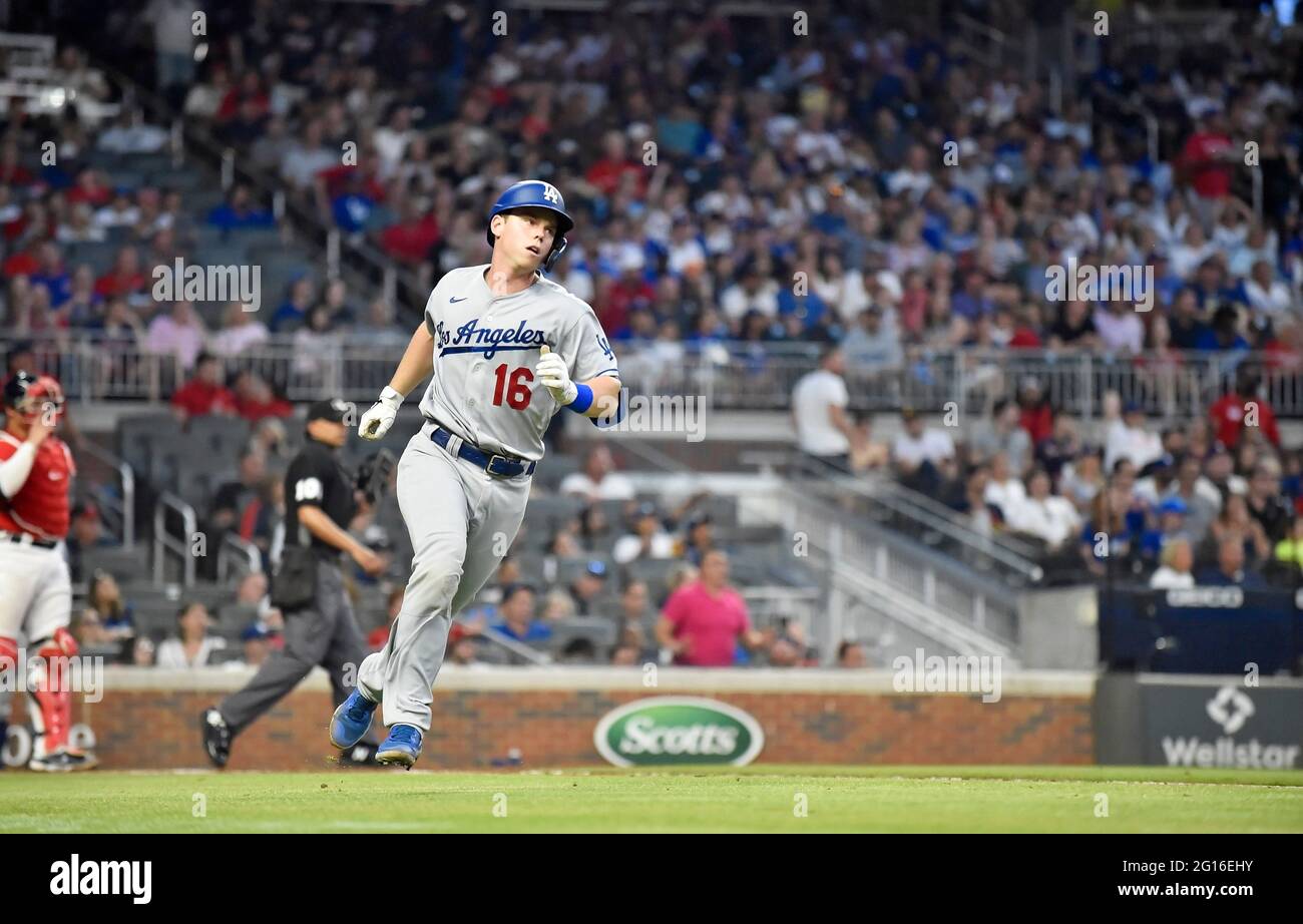 Atlanta, GA, USA. 04th June, 2021. Los Angeles Dodgers catcher Will ...