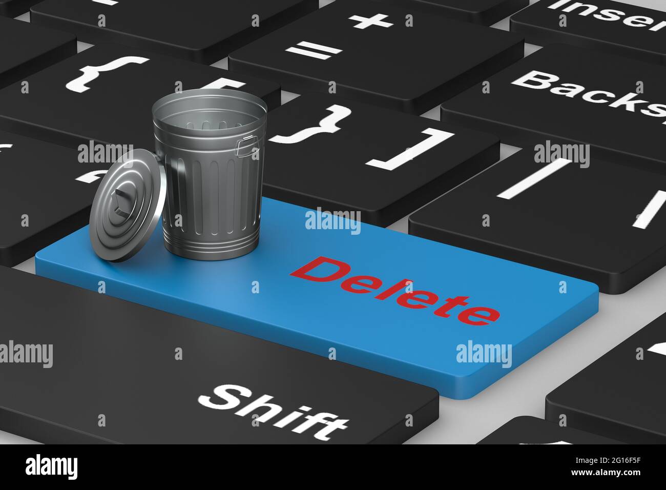 button delete on keyboard. 3D illustration Stock Photo - Alamy