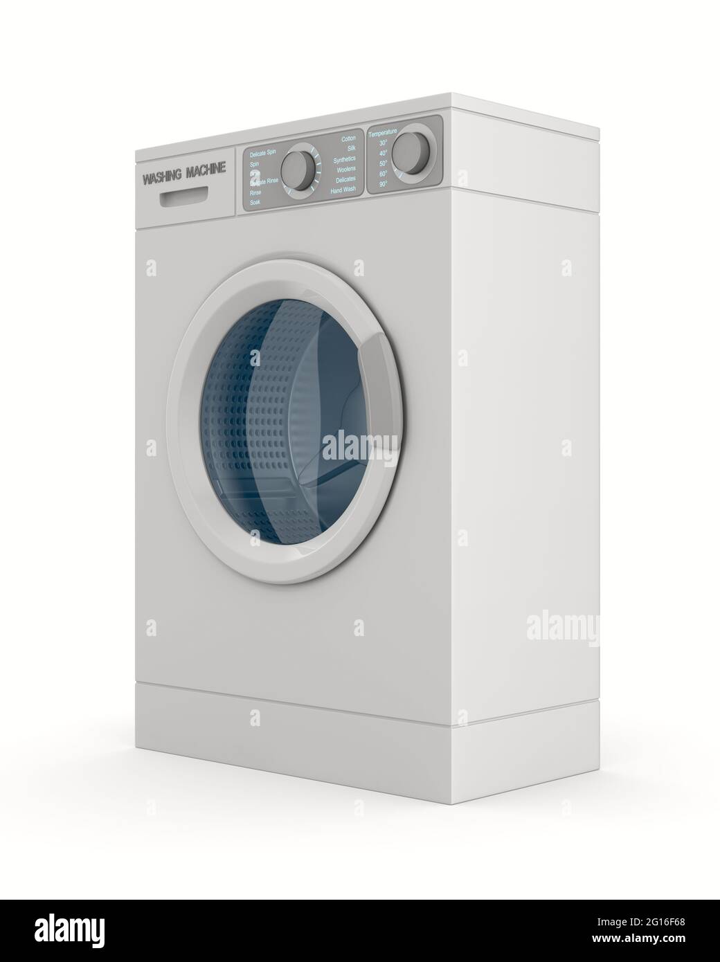washing machine on white background. Isolated 3d illustration Stock ...