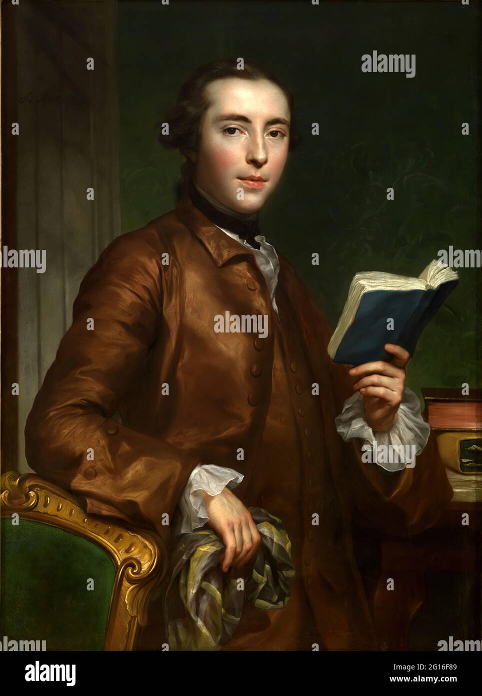Anton Raphael Mengs - Portrait of an English Gentleman Stock Photo - Alamy