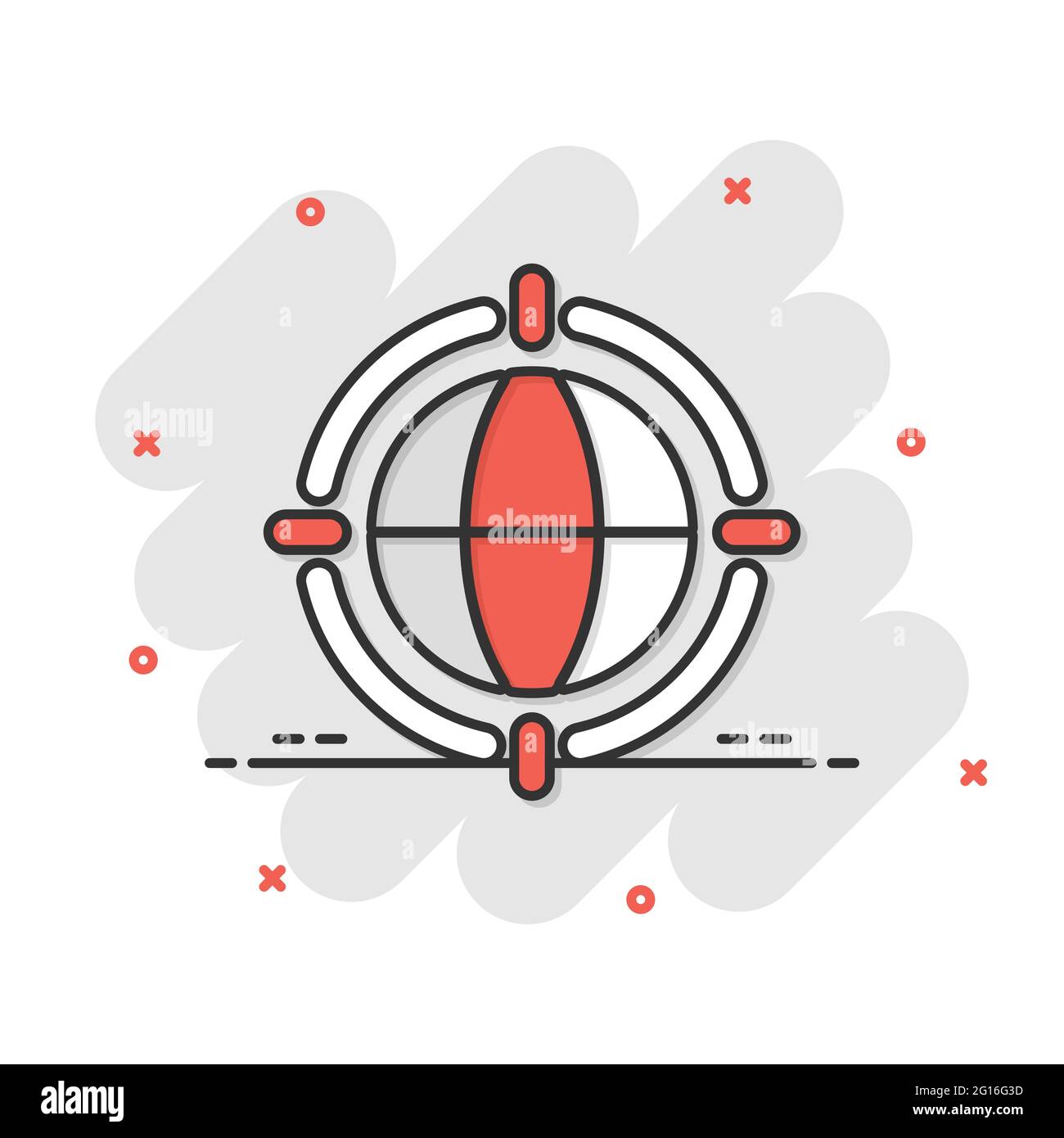 Earth planet icon in comic style. Globe geographic cartoon vector ...