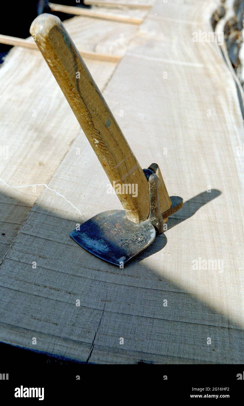 Adze tool hi-res stock photography and images - Alamy
