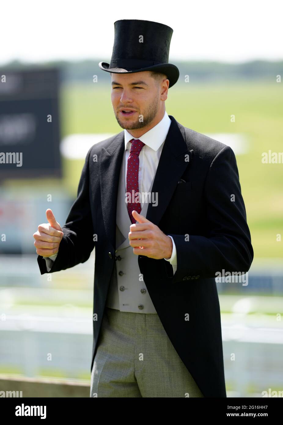 Chris Hughes on day two of the Cazoo Derby Festival at Epsom Racecourse ...