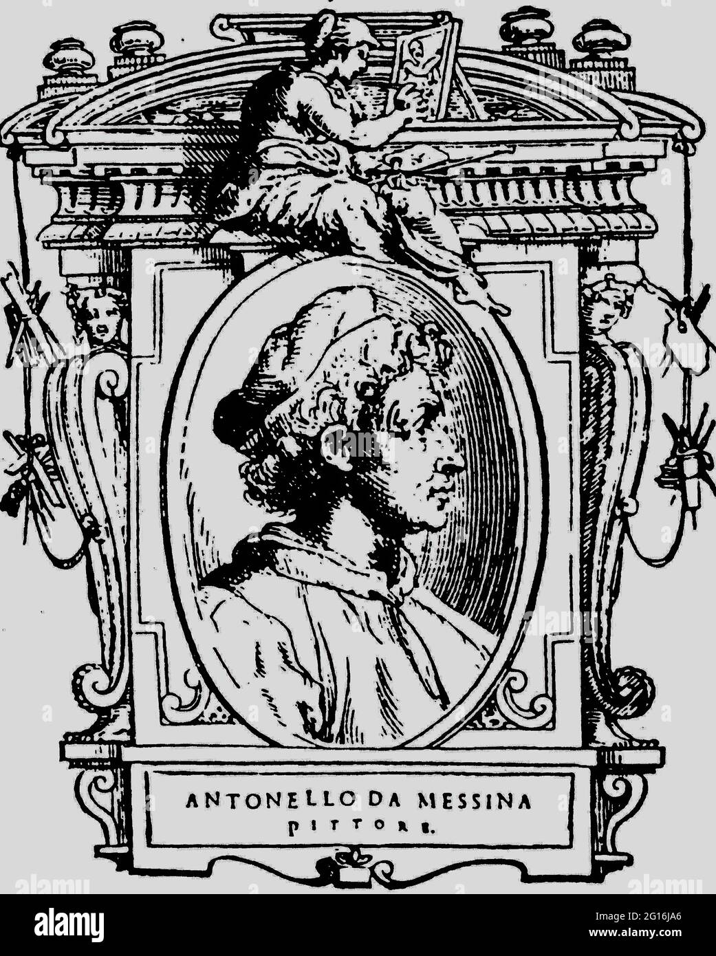 Antonello Da Messina - Painter Self Portrait Stock Photo - Alamy