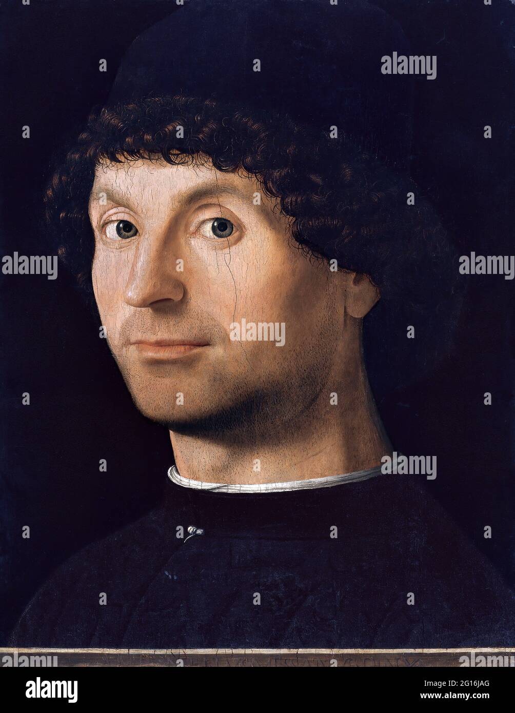 Portrait of a man antonello da messina hi-res stock photography and ...