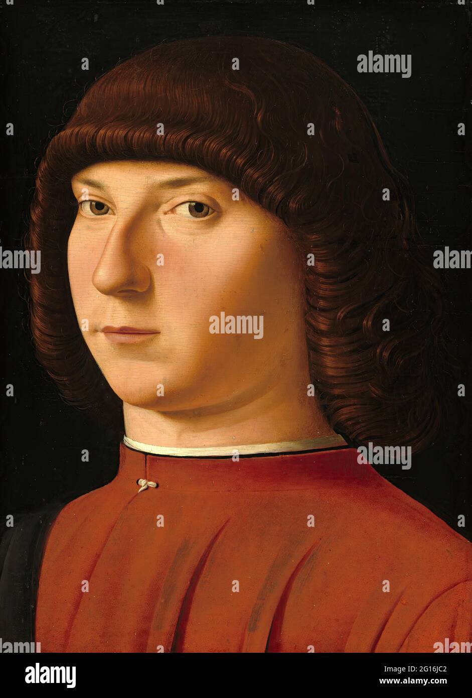 Antonello Da Messina - Portrait of a Young Man 02 Stock Photo - Alamy