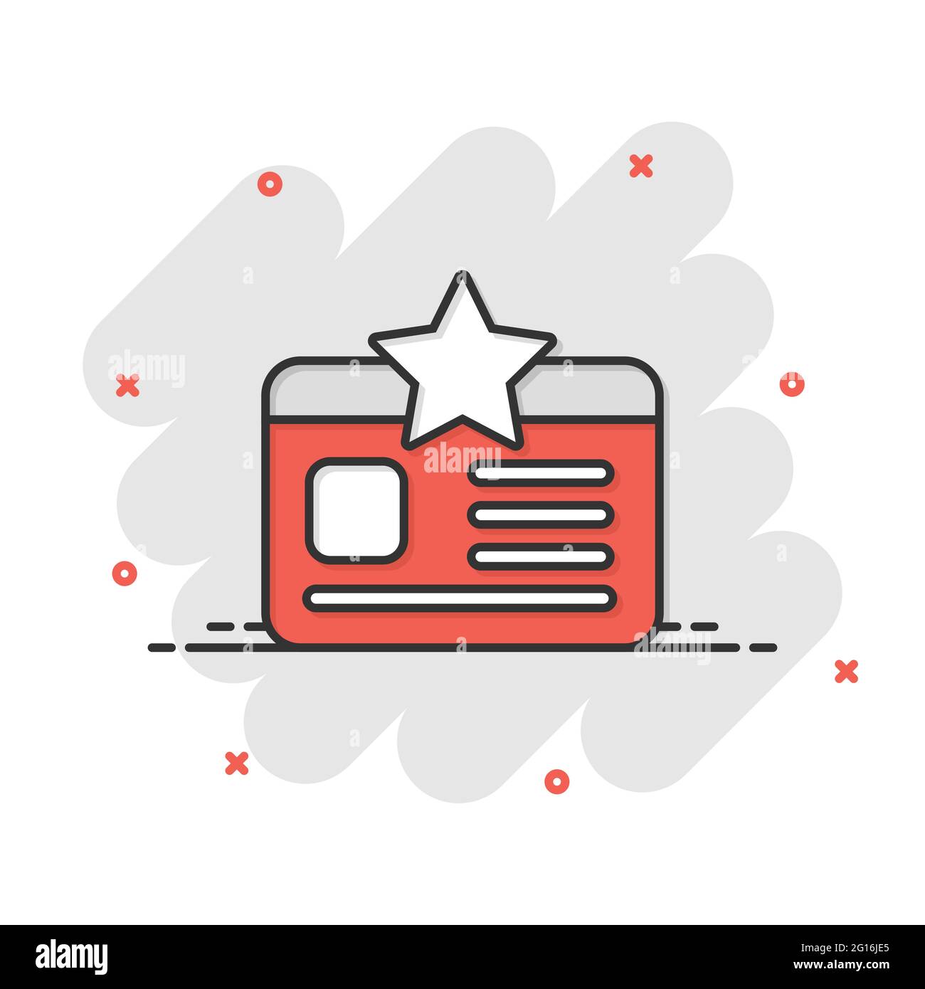 Loyalty card icon in comic style. Reward cartoon vector illustration on ...