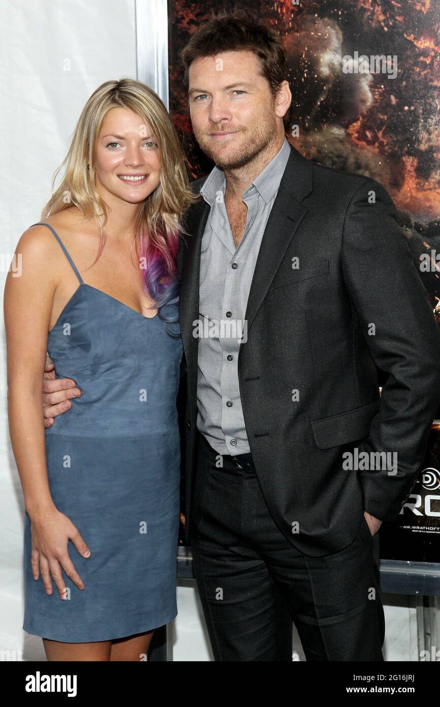 New York, NY, USA. 26 March, 2012. Crystal Humphries, Sam Worthington ...
