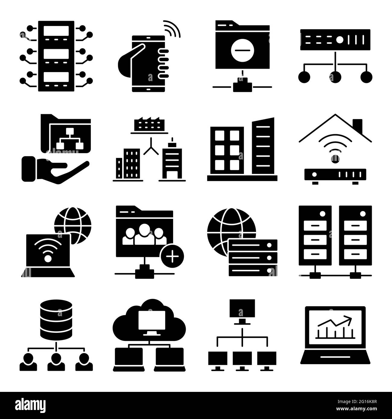 Data server architecture Black and White Stock Photos & Images - Alamy