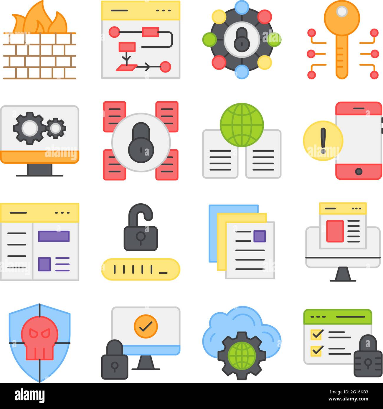 Pack of Security and Protection Solid Icons Stock Vector Image & Art ...