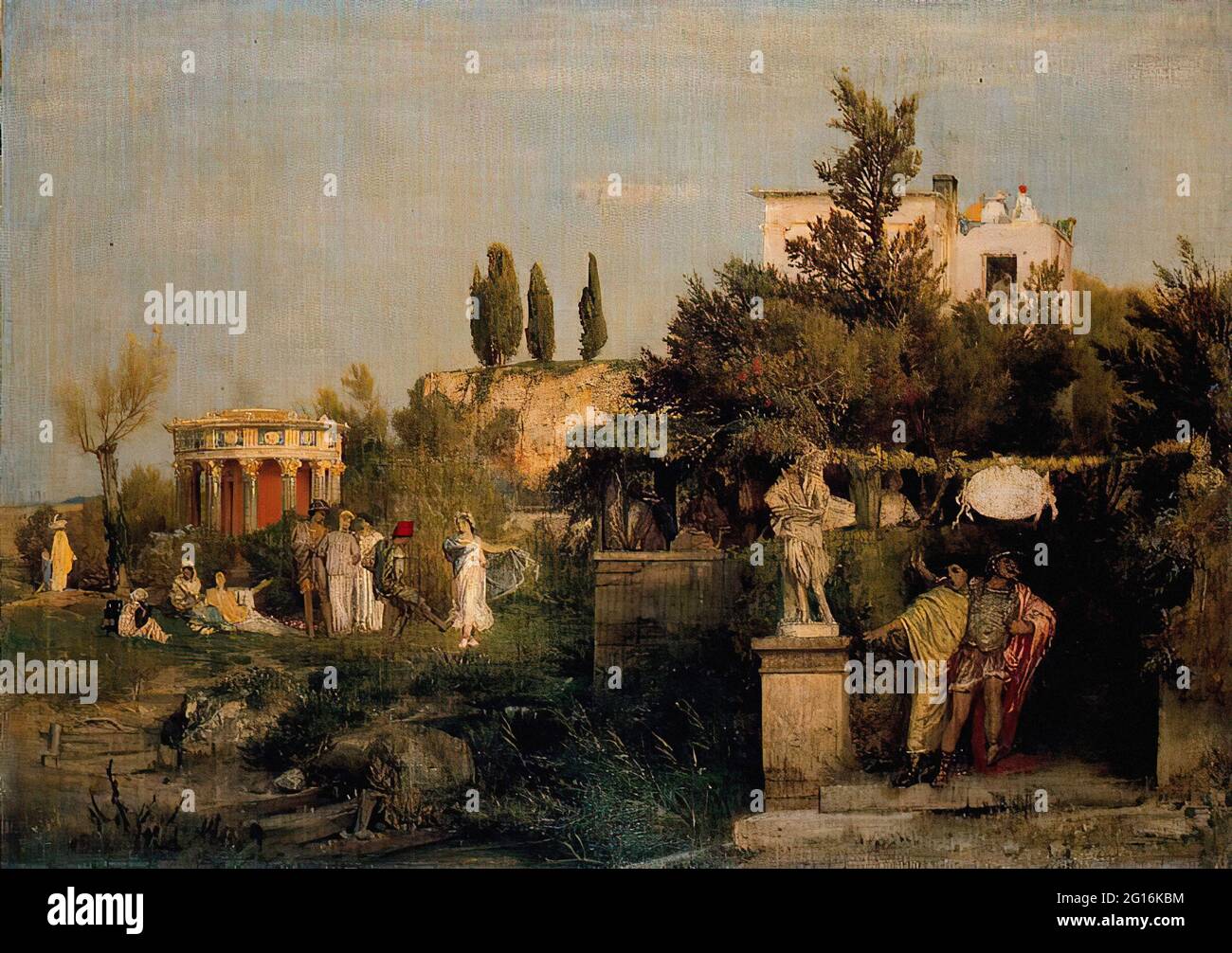 Arnold Böcklin - Tavern Ancient Rome 1867 Stock Photo - Alamy