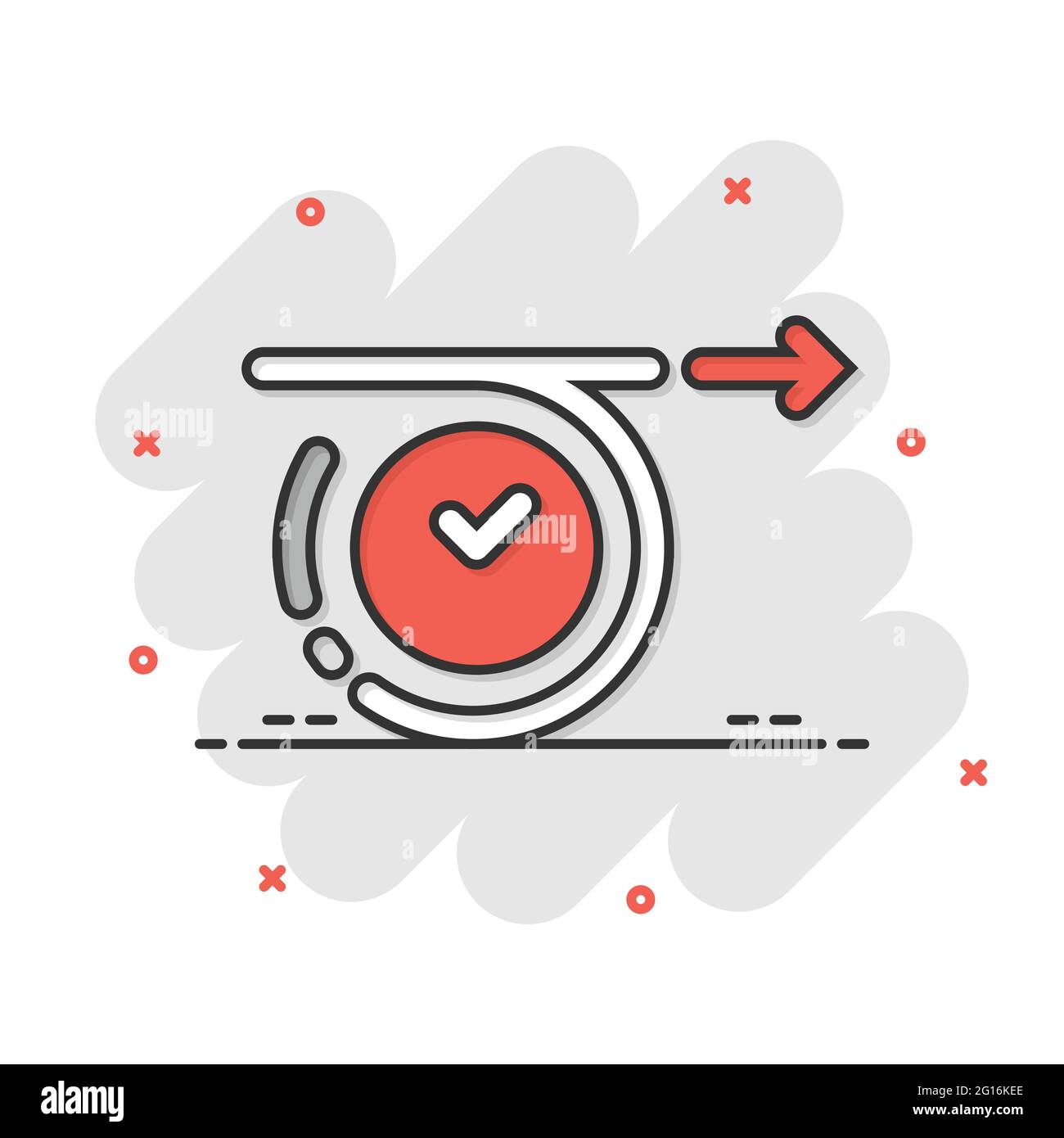 Agile icon in comic style. Flexible cartoon vector illustration on ...