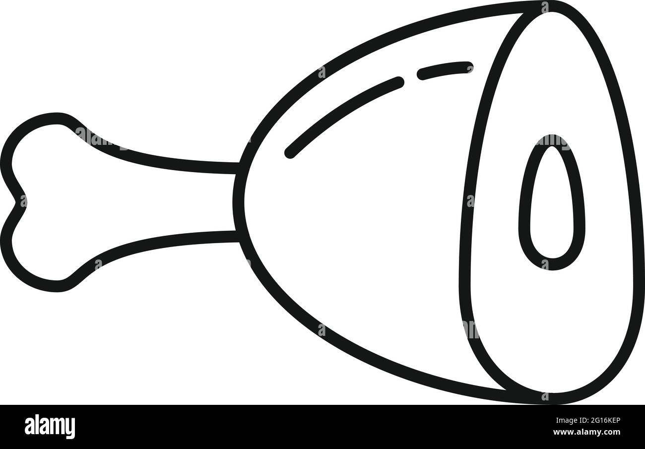 Fresh kebab icon outline Cut Out Stock Images & Pictures - Alamy