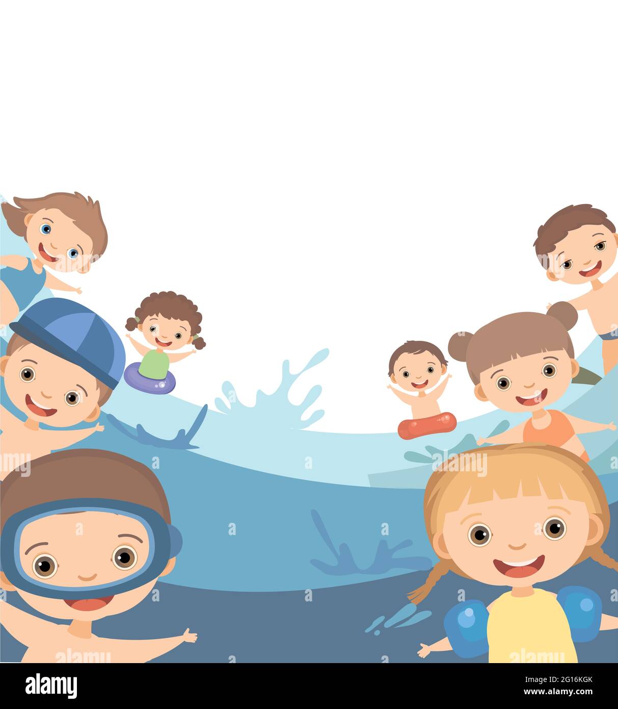 Person underwater in pool Stock Vector Images - Alamy