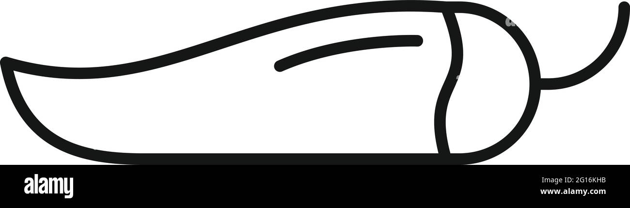 Pepper icon, outline style Stock Vector Image & Art - Alamy