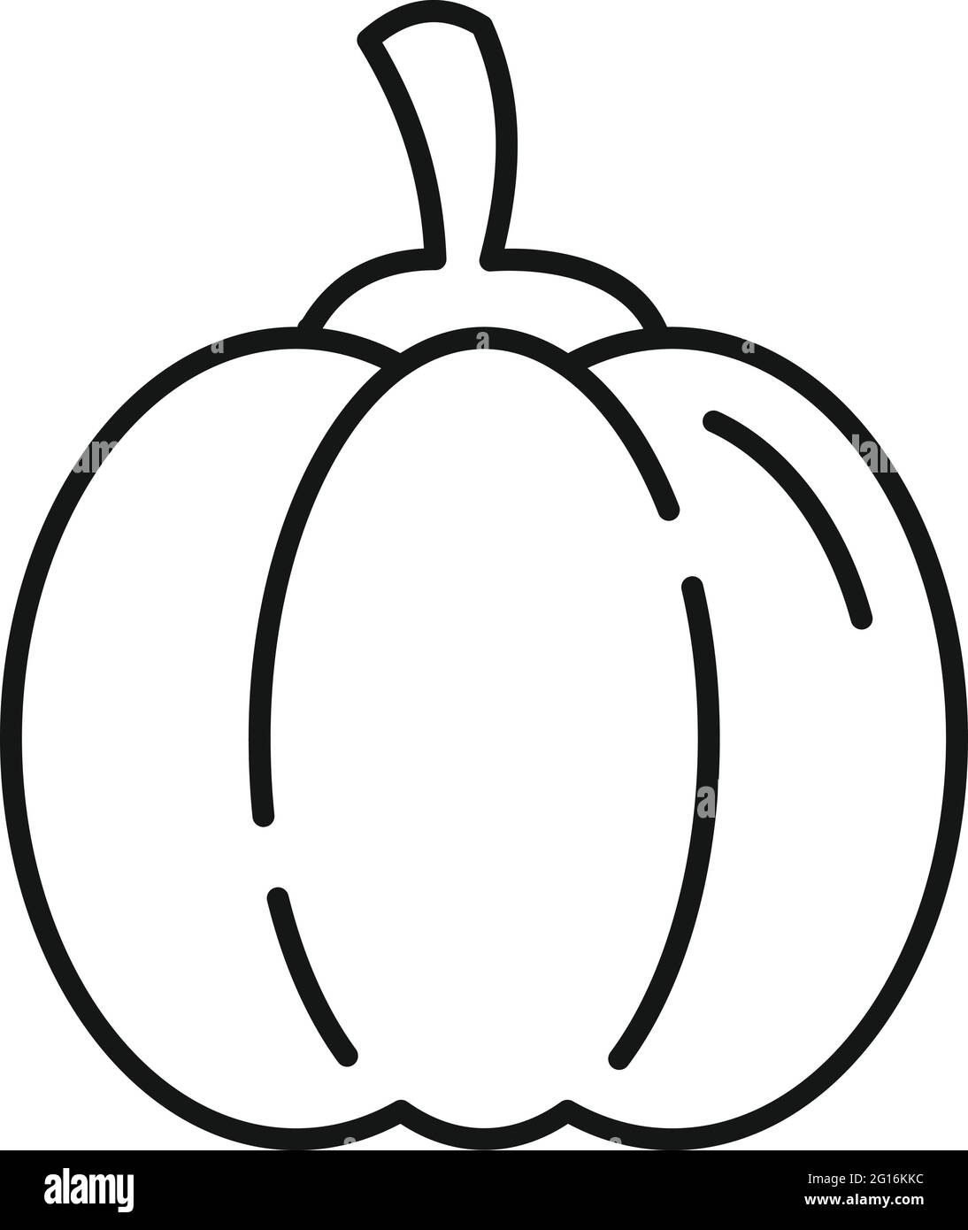Icon vegetable pumpkin concept Black and White Stock Photos & Images ...