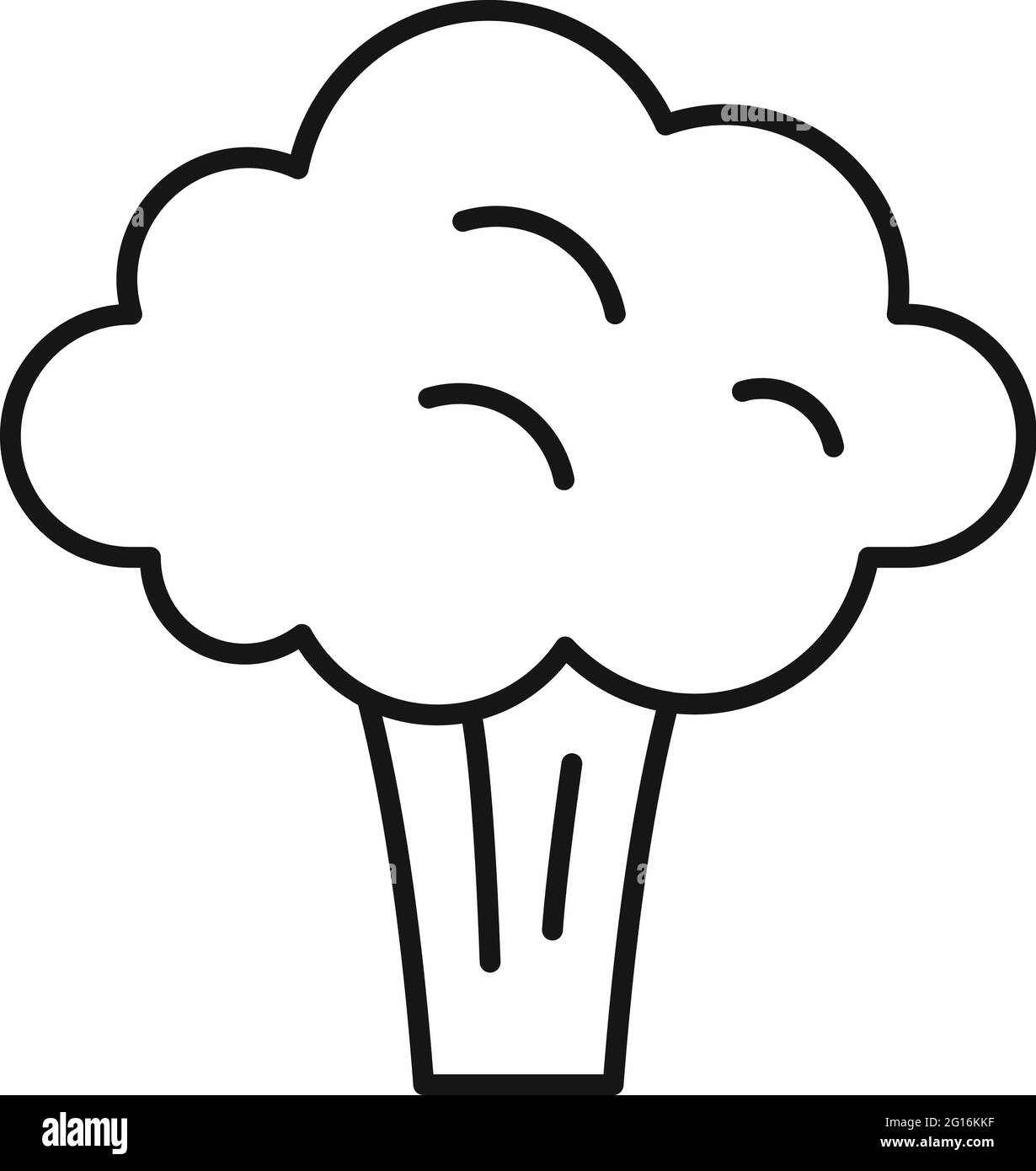 Broccoli icon, outline style Stock Vector Image & Art - Alamy