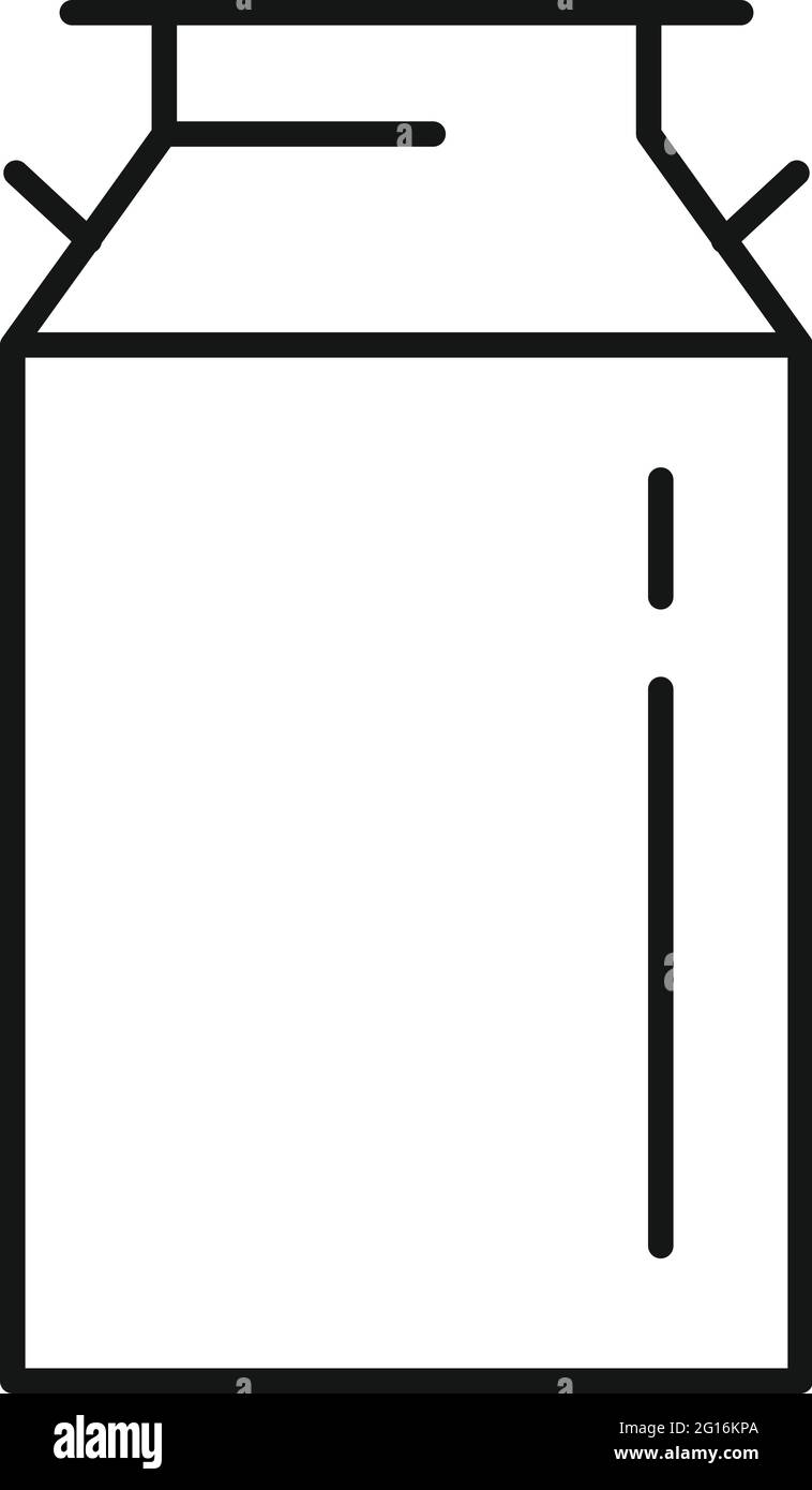 Farm milk barrel icon, outline style Stock Vector Image & Art - Alamy