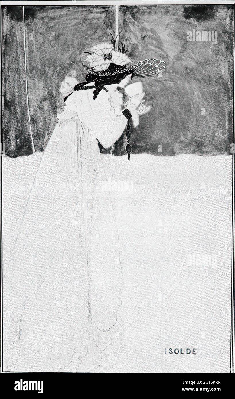 Aubrey Beardsley (1872-1898) - Isolde 1 Stock Photo - Alamy