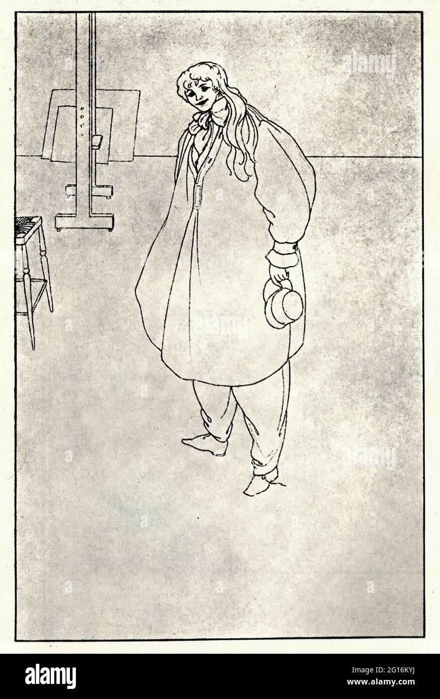 Aubrey Beardsley (1872-1898) - Portrait Miss Letty Lind Stock Photo - Alamy