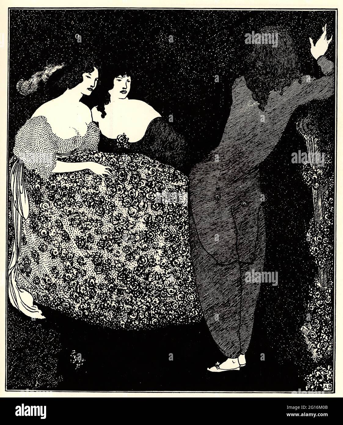 Aubrey Beardsley (1872-1898) - Repetition Tristan Und Isolde Stock ...