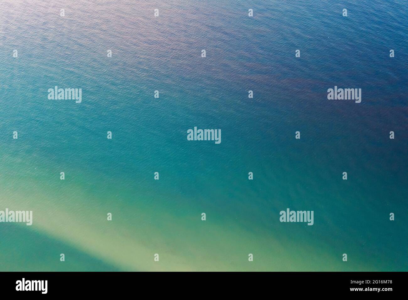 Top diagonal view of sea water. Abstract nature landscape background ...