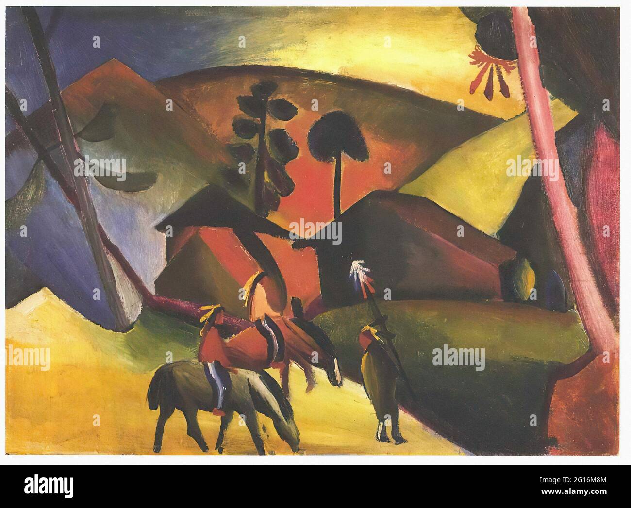 August macke painting Cut Out Stock Images & Pictures - Alamy