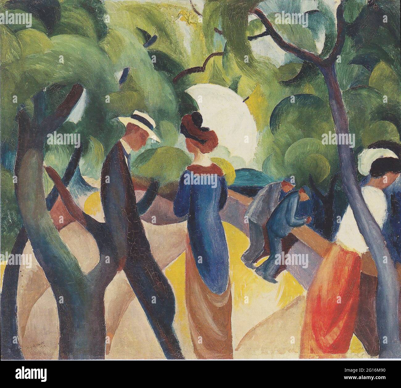 August Macke - Promenade 1913 Stock Photo - Alamy