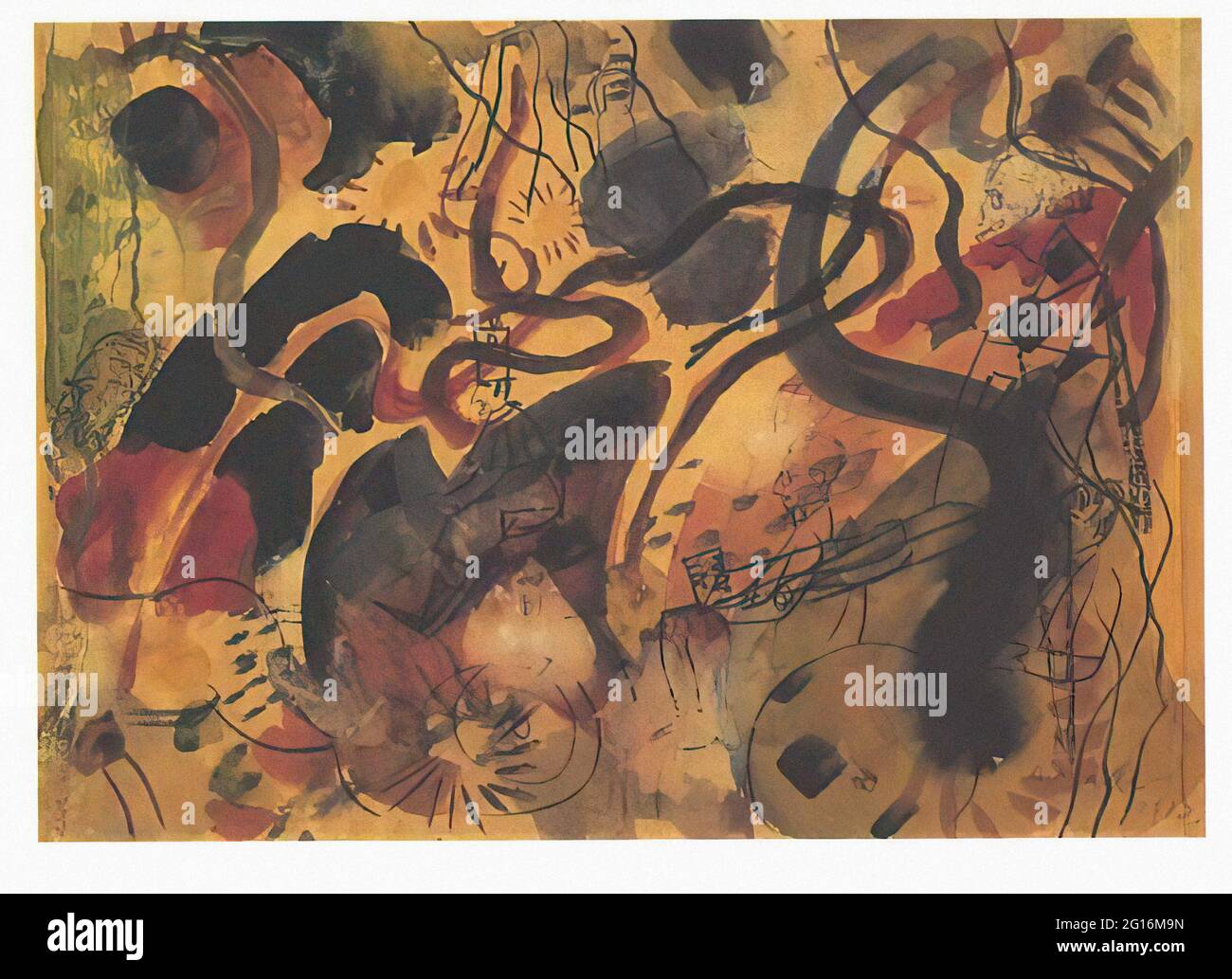 August Macke - Satire Blue Rider Stock Photo - Alamy