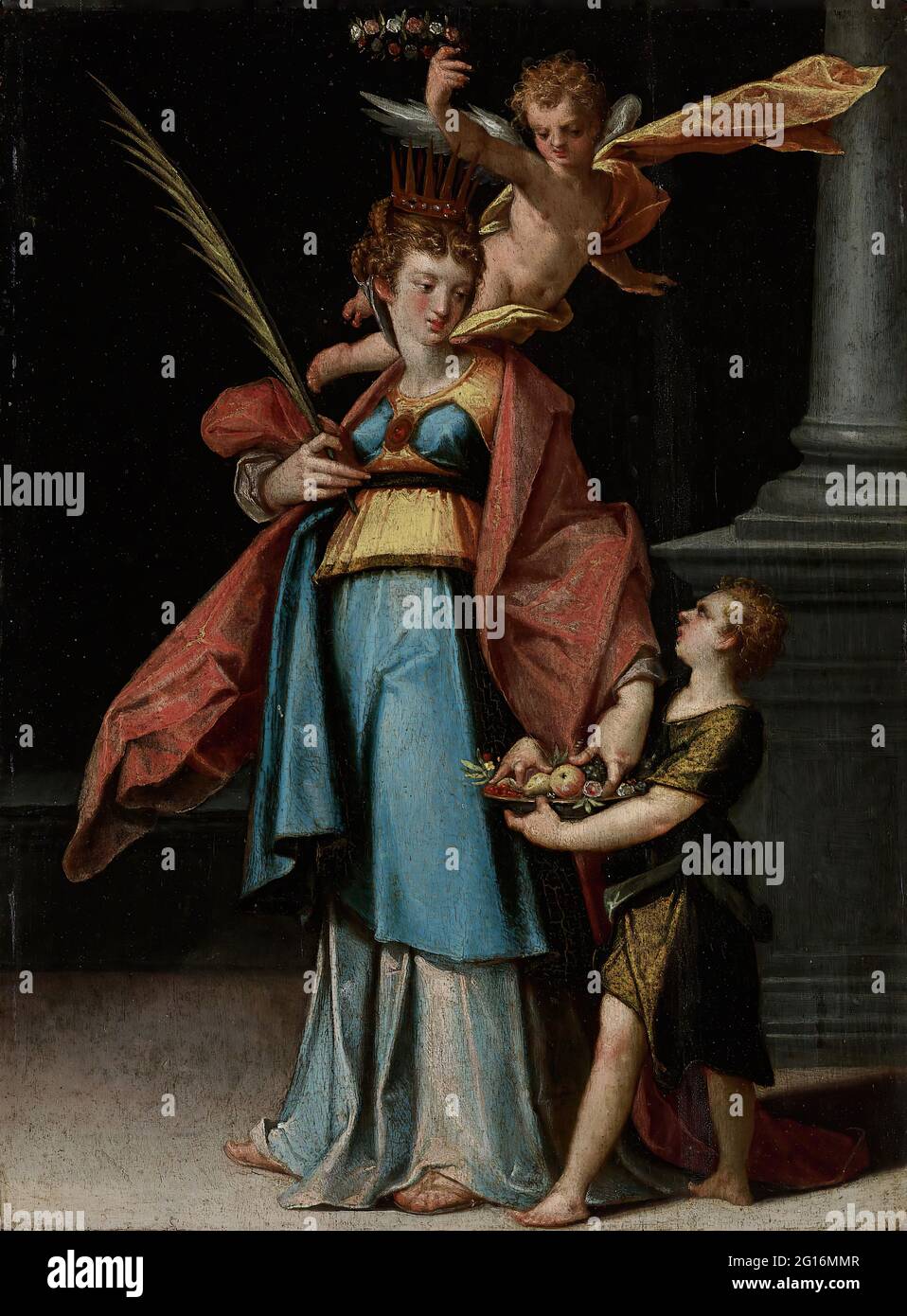 Bartholomaeus Spranger - Saint Dorothy Stock Photo - Alamy