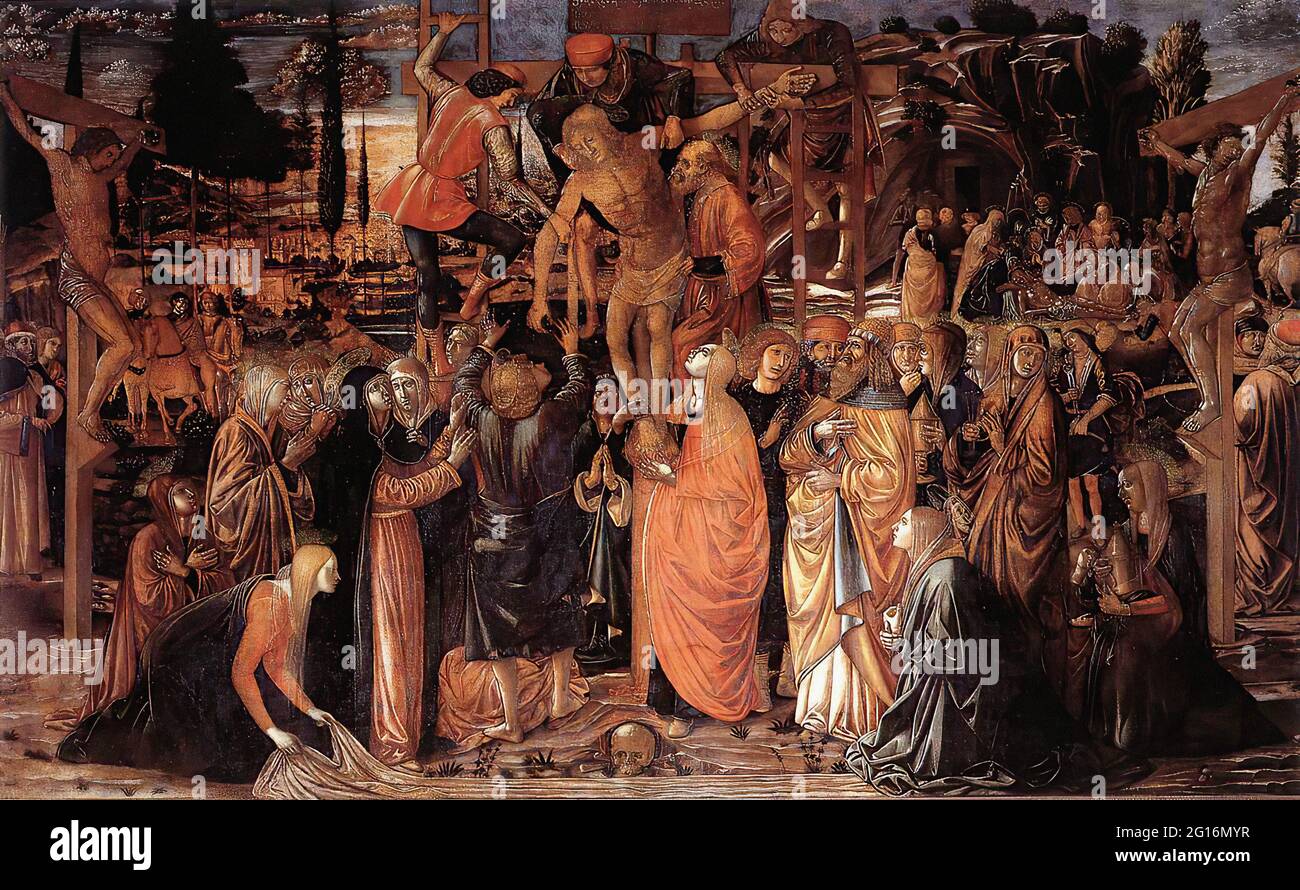 Benozzo Gozzoli - Descent Cross 1491 Stock Photo - Alamy