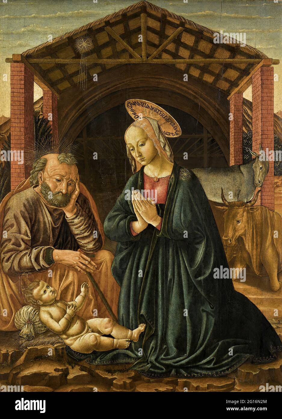 Benozzo Gozzoli - the Nativity Stock Photo - Alamy