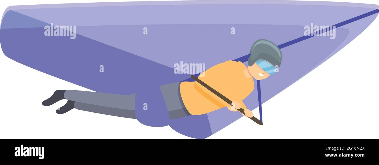 Adventure hang glider icon. Cartoon of Adventure hang glider vector ...