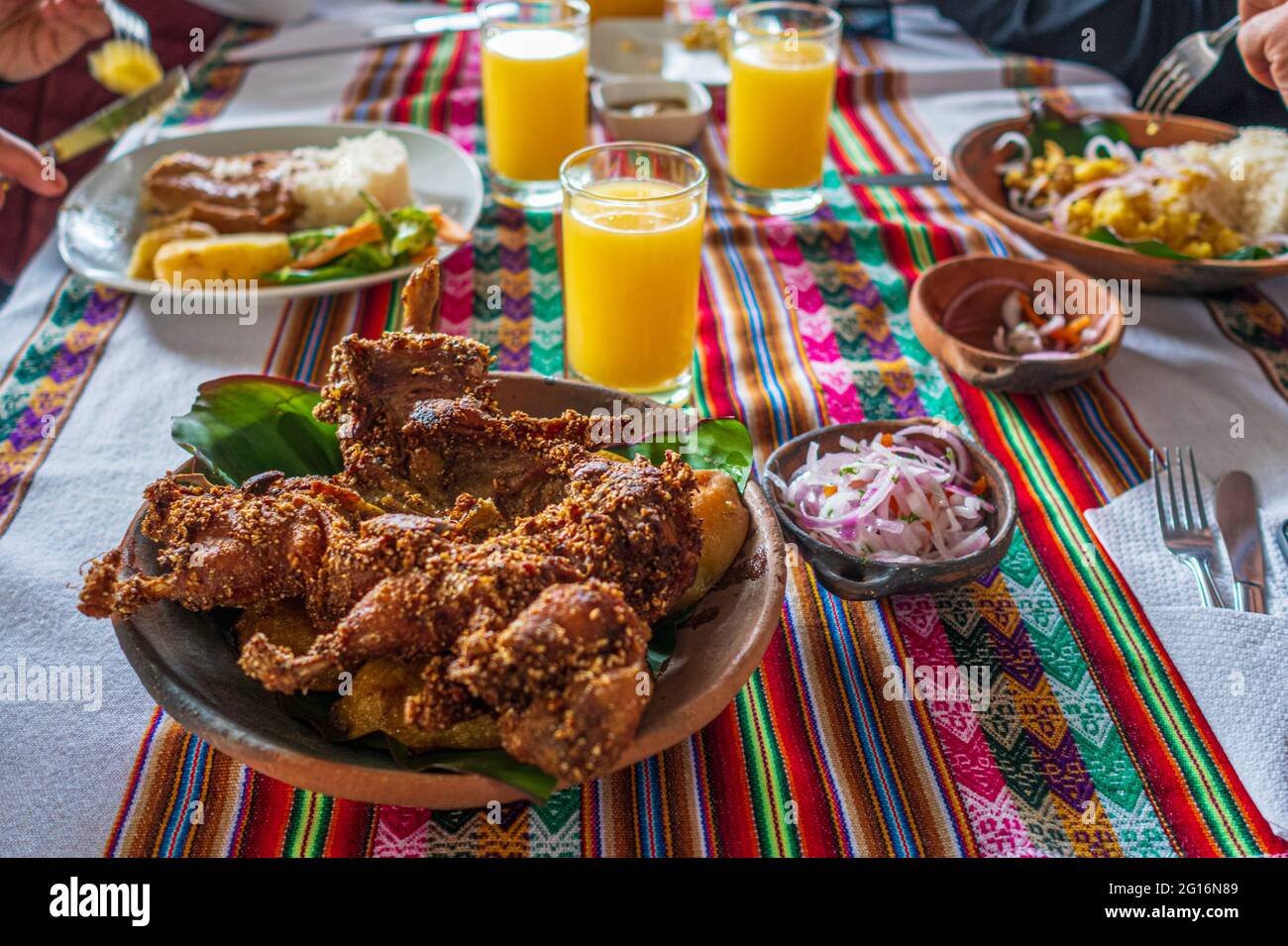 Cuy roast guinea pig inca hi-res stock photography and images - Alamy