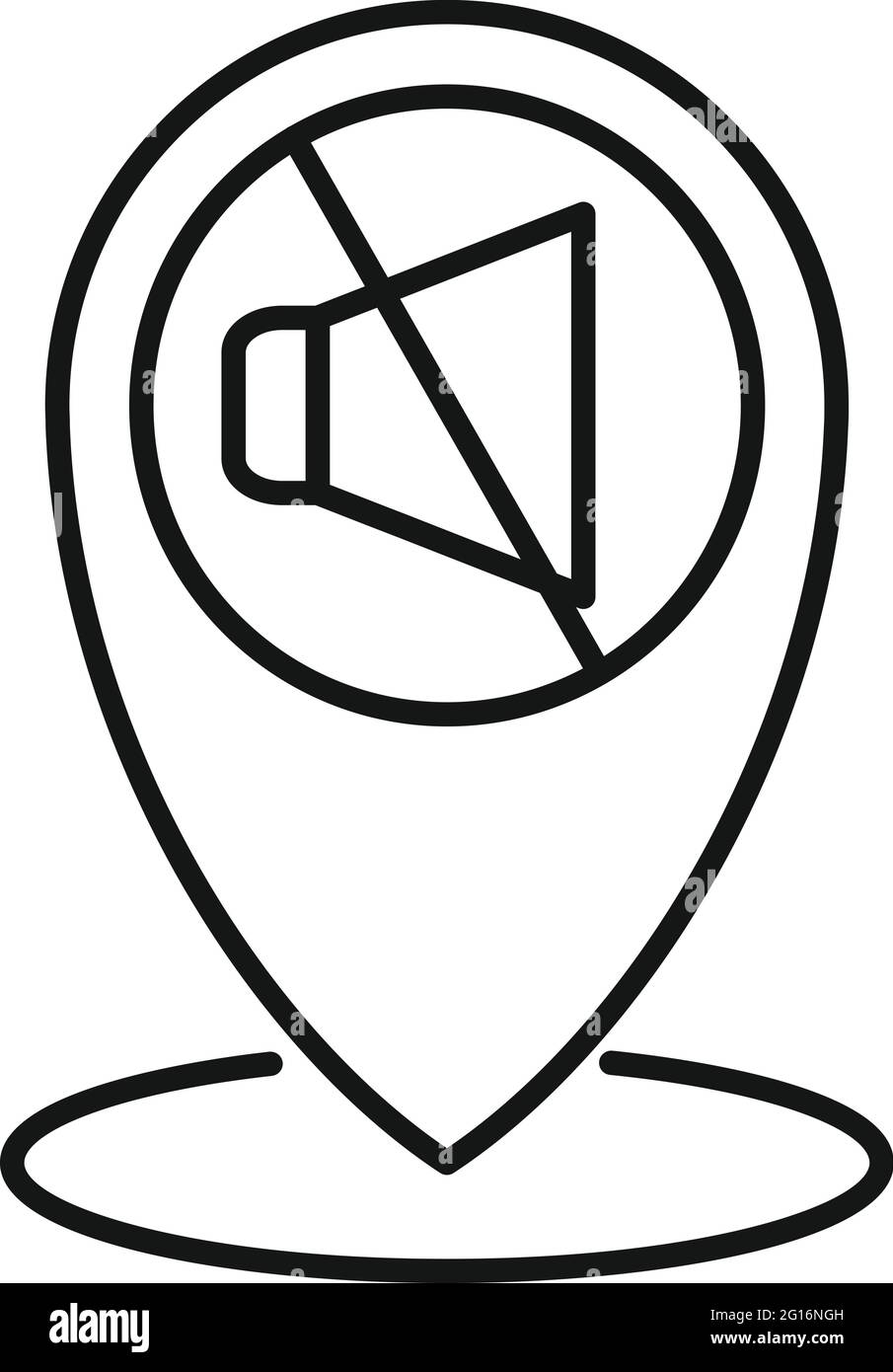 Quiet space location icon, outline style Stock Vector Image & Art - Alamy