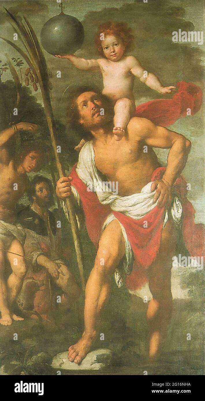 Bernardo Strozzi - St Christopher St Sebastian St Roch Stock Photo - Alamy